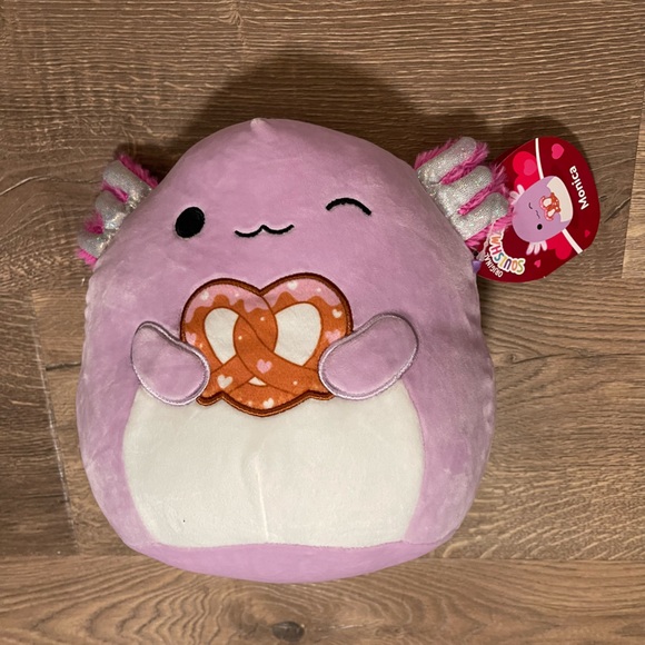 Squishmallows | Toys | Squishmallows Monica The Axolotl With Pretzel ...